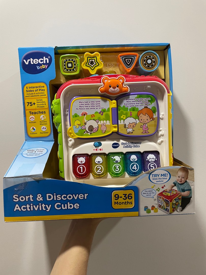 Vtech Sort and Discover Activity Cube, Hobbies & Toys, Toys & Games on ...