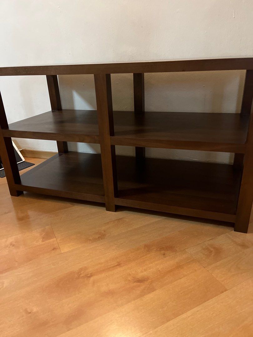 Wts Walnut Solid Wood Hifi Rack, Furniture & Home Living, Furniture ...