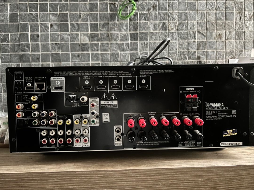 Yamaha AV Receiver RX-V675, Audio, Soundbars, Speakers & Amplifiers on ...