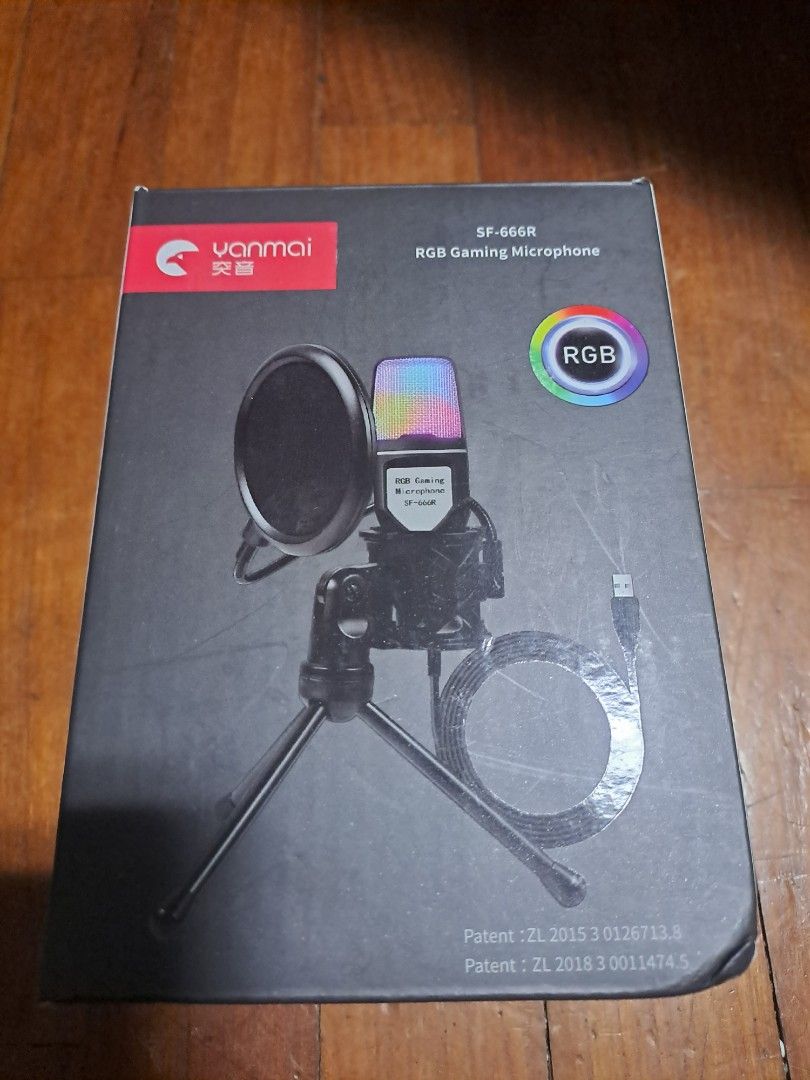 Yanmai RGB gaming microphone, Audio, Microphones on Carousell
