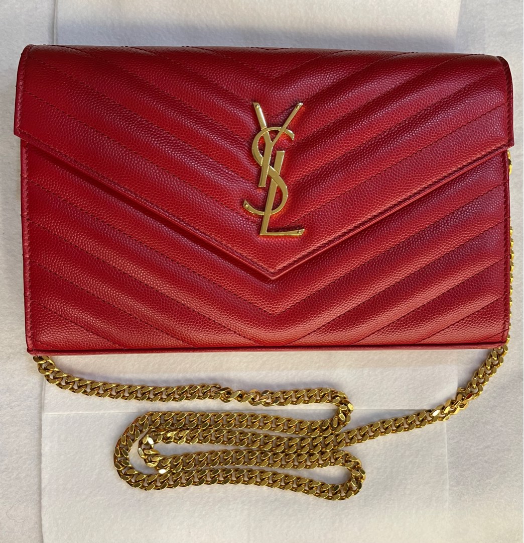 YSL Cassandre WOC fullset Ion receipt, Luxury, Bags & Wallets on Carousell