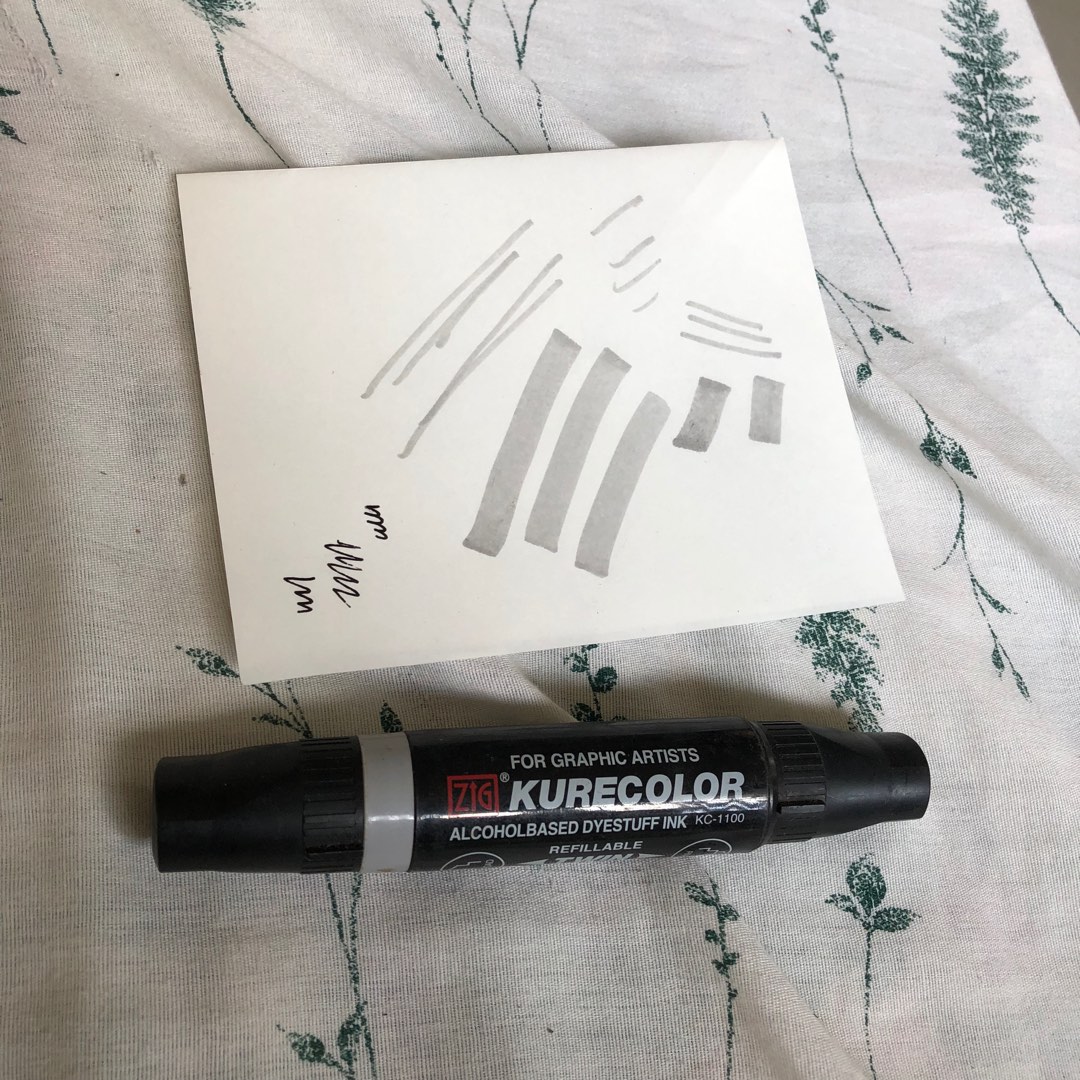 Zig: kurecolor c.04 cool gray, Hobbies & Toys, Stationary & Craft ...