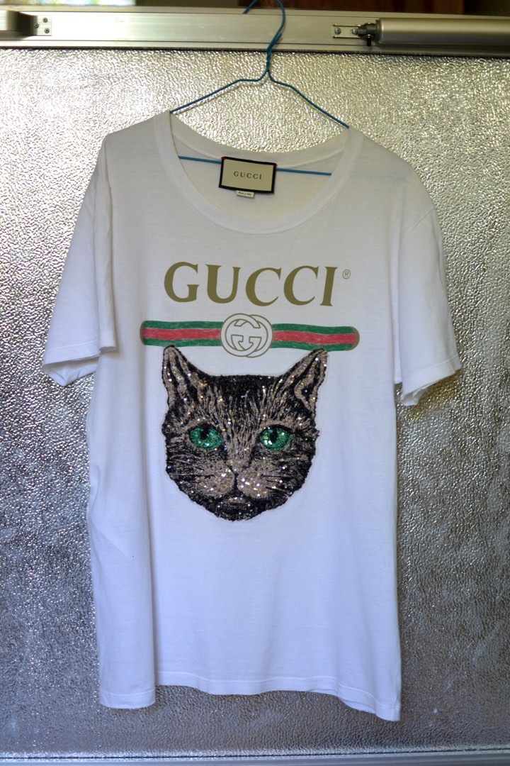 100% AUTHENTIC Gucci Mystic Cat, Luxury, Apparel on Carousell