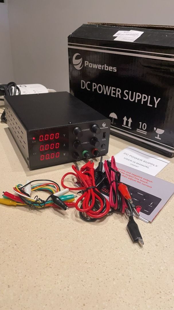 1330) POWERBES DC POWER SUPPLY VARIABLE 30V 10A - ADJUSTABLE SWITCHING ...