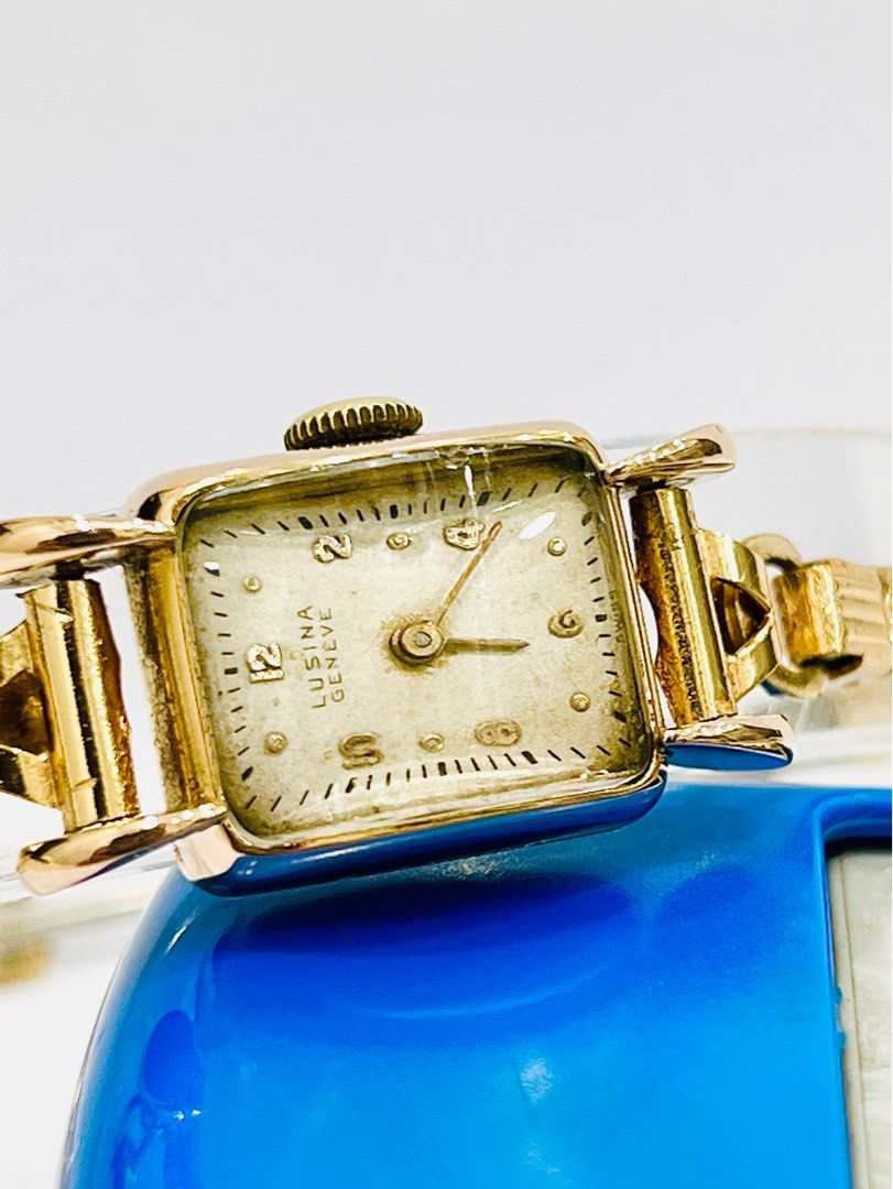 1920’s LUSINA GENEVE Solid 18K Winding Watch(W0739), Hobbies & Toys ...