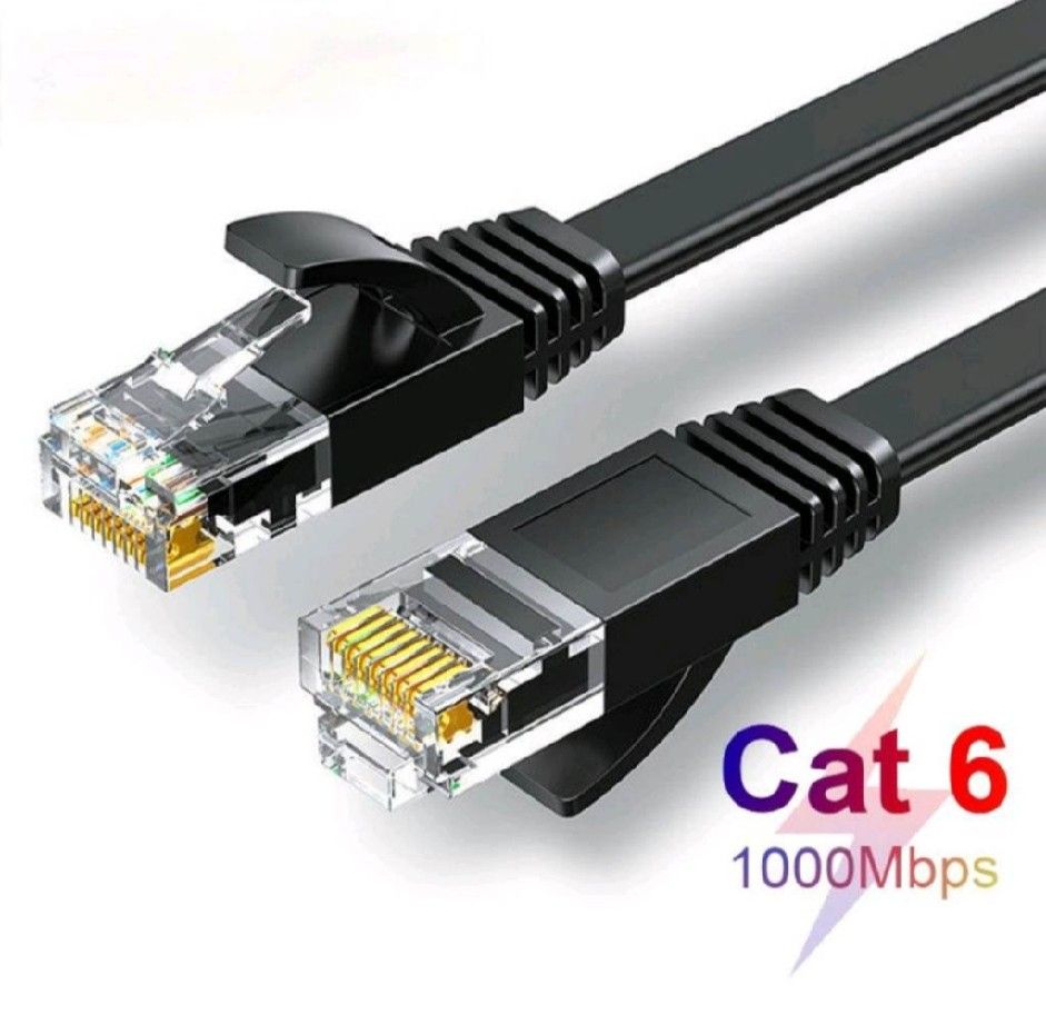 1M Ethernet Cable Flat Cat6 Cable on Carousell