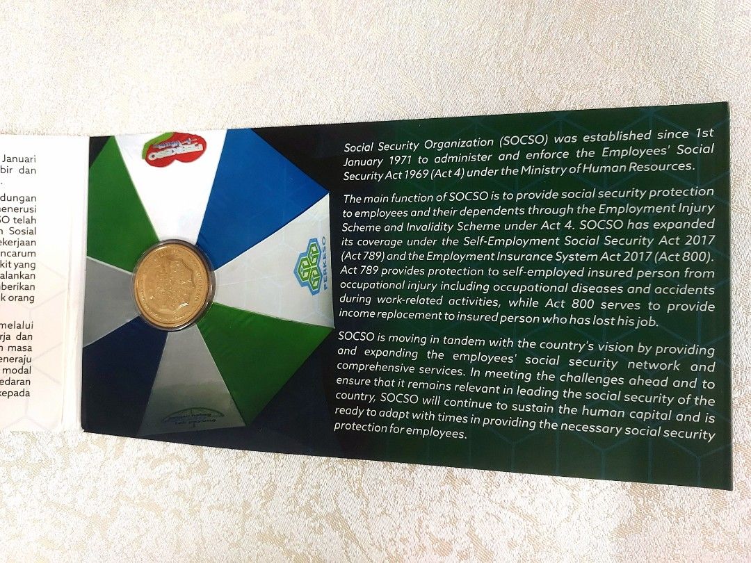 2021 Perkeso (Sosco) 50th Anniversary C.Coin, Hobbies & Toys ...