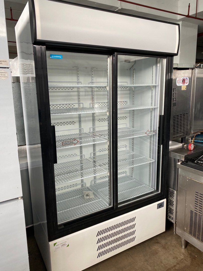 2 door display chiller. Sliding door. Blower cooling. Free deliver and ...