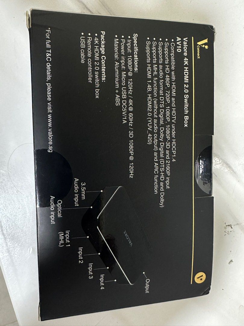 4K HDMI switch box/ 4 inputs 1 output., TV & Home Appliances, TV ...