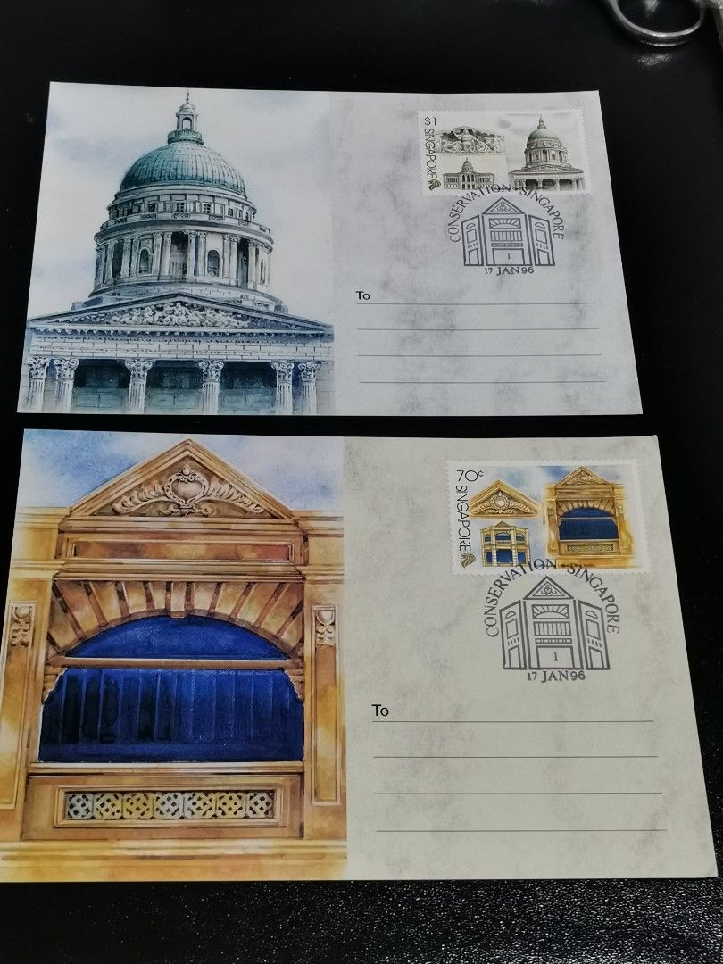 4pcs of Singapore P. Card- Conservation Bukit Pasoh, Chinatown, Jalan ...