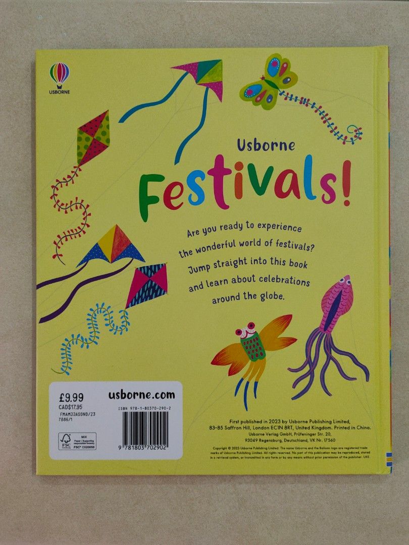 [ Usborne ] Festivals! (Children), Hobbies & Toys, Books & Magazines ...
