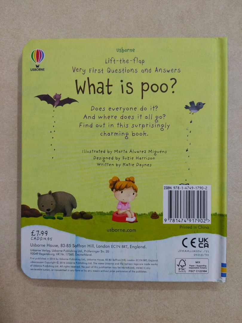 [ Usborne ] Lift-the-Flap What is Poo? (Very First Questions and ...