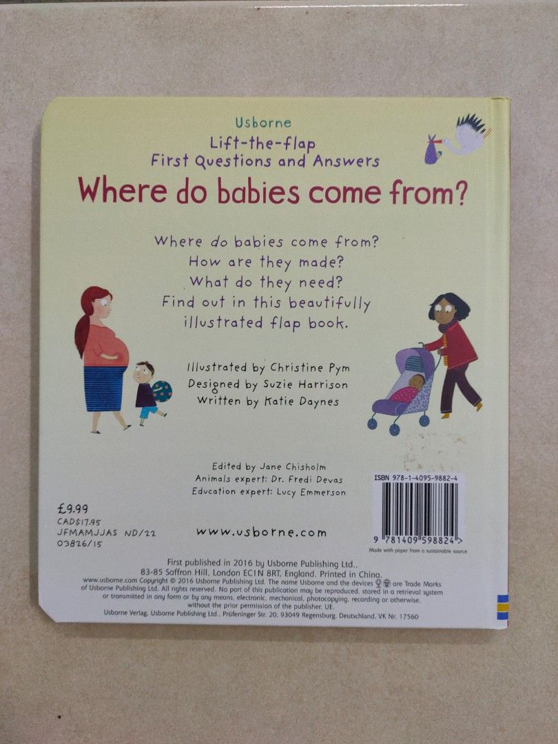[ Usborne ] Where do Babies Come From? (First Questions and Answers ...