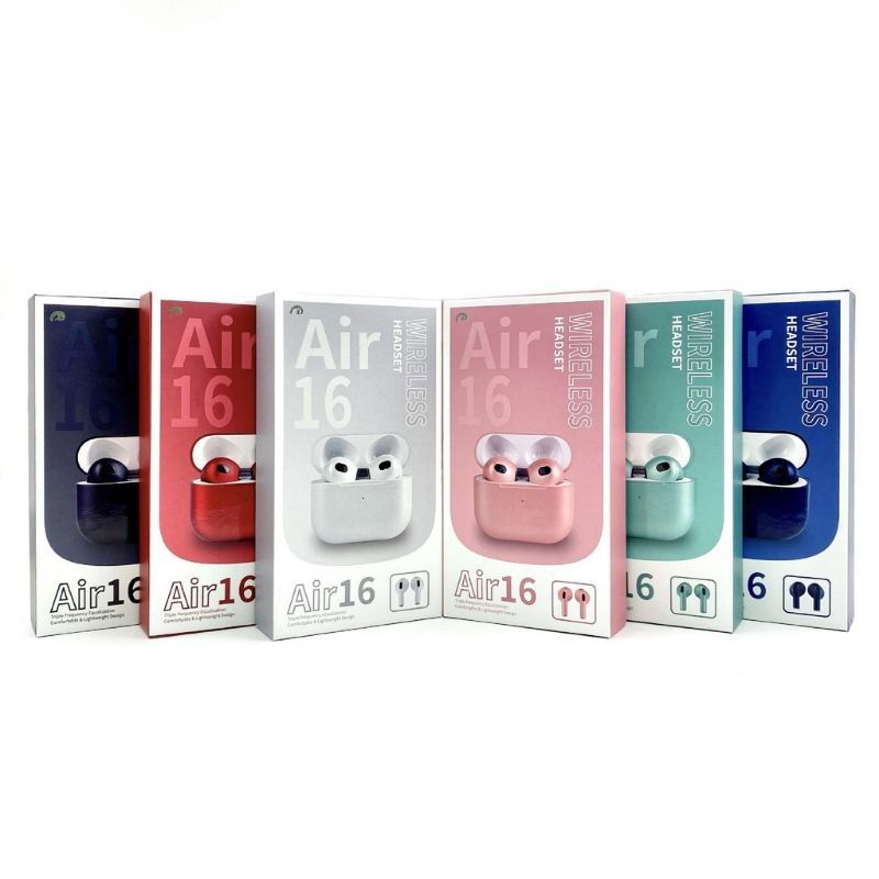 Air 16 New In-ear Sports 5.0 binaural TWS Wireless Bluetooth Headset ...