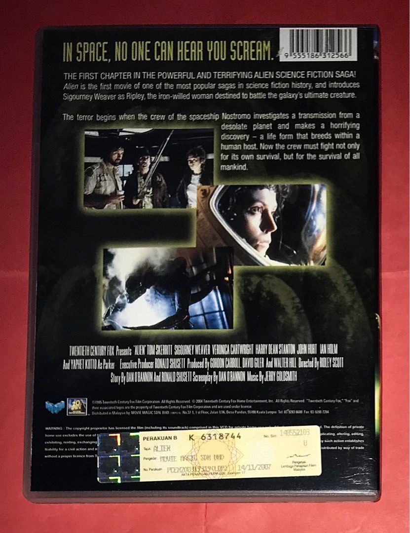 ALIEN VCD VIDEO CD, Hobbies & Toys, Music & Media, CDs & DVDs on Carousell