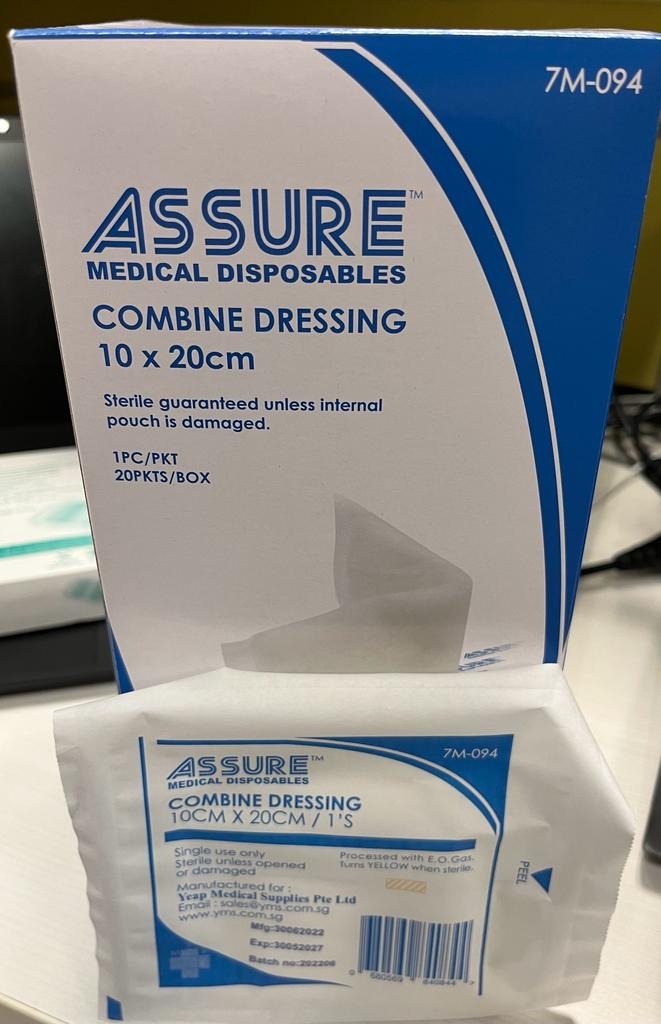 ASSURE Combine Dressing, Health & Nutrition, Medical Supplies & Tools ...