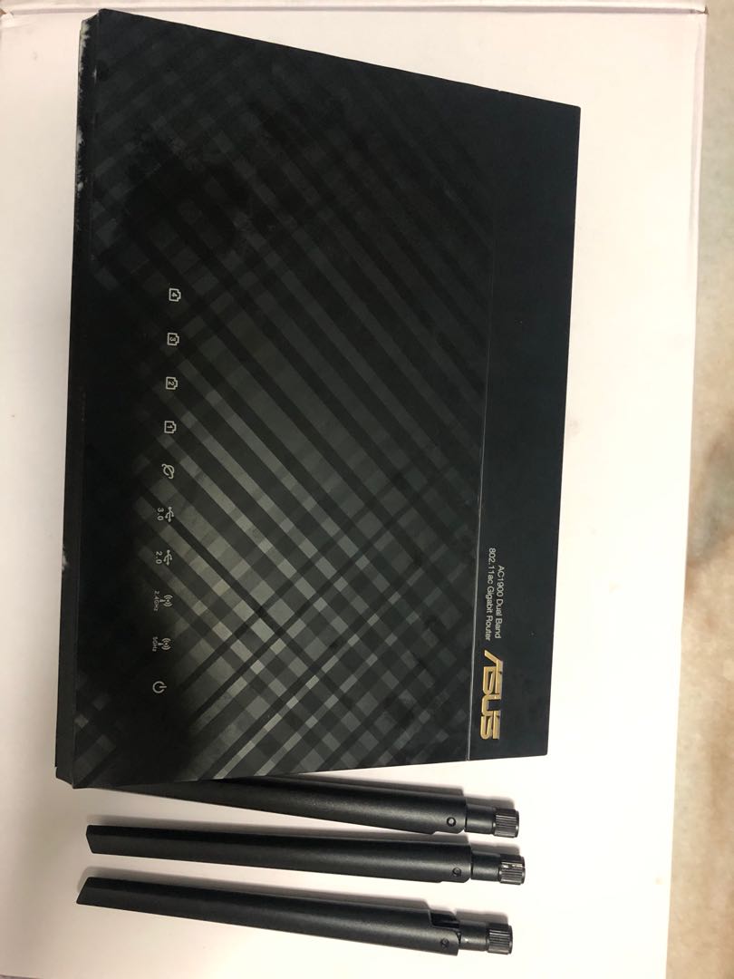 Asus high end Router AC1900 dual band with 4 gigabit ports, Computers ...
