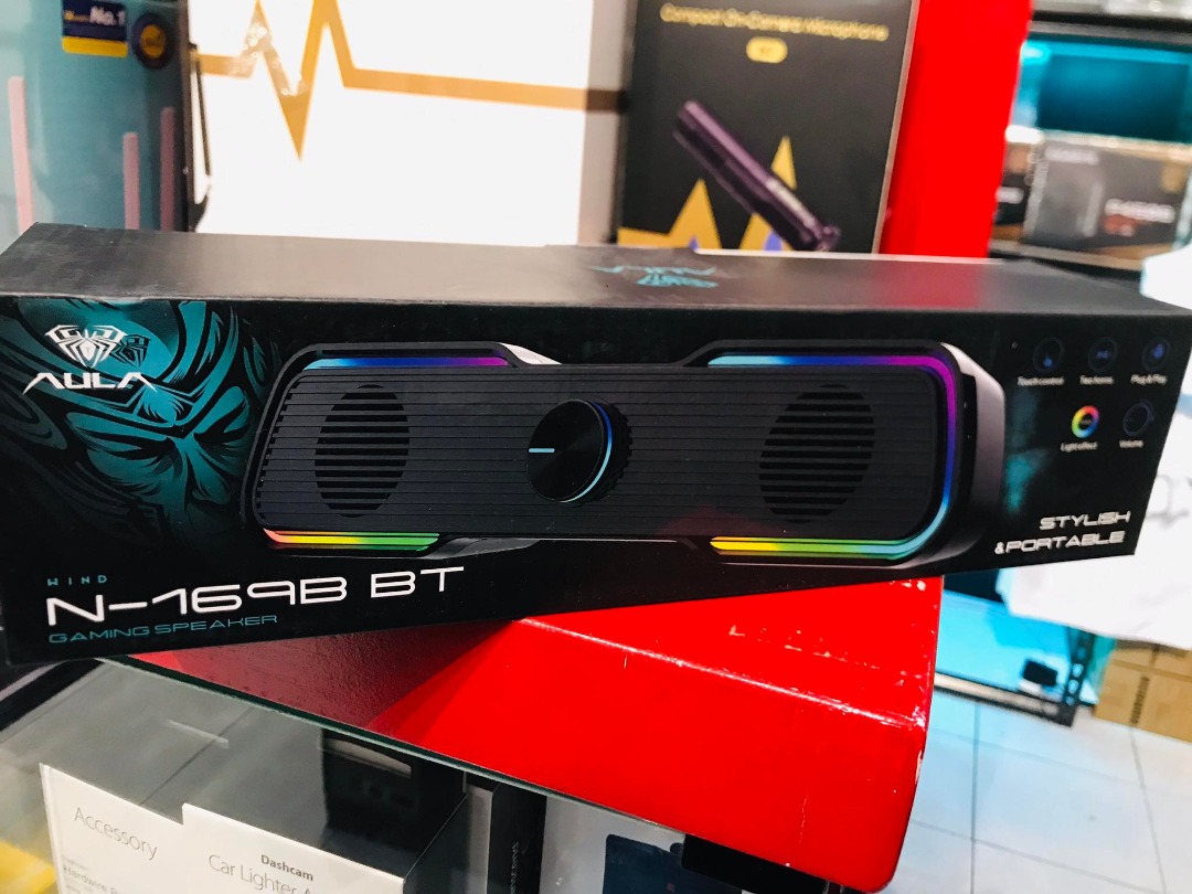 Aula N-169B BT 6 Watts Wind RGB Desktop Gaming Speaker with Bluetooth on Carousell