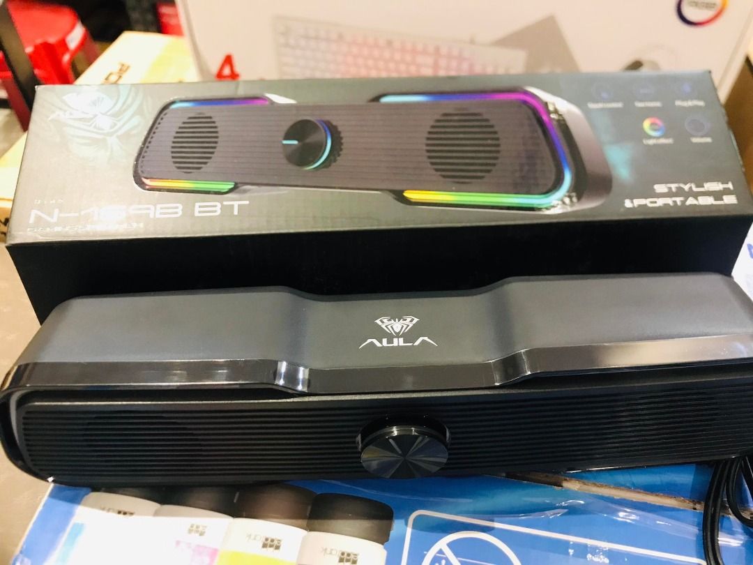 Aula N-169B BT 6 Watts Wind RGB Desktop Gaming Speaker with Bluetooth ...