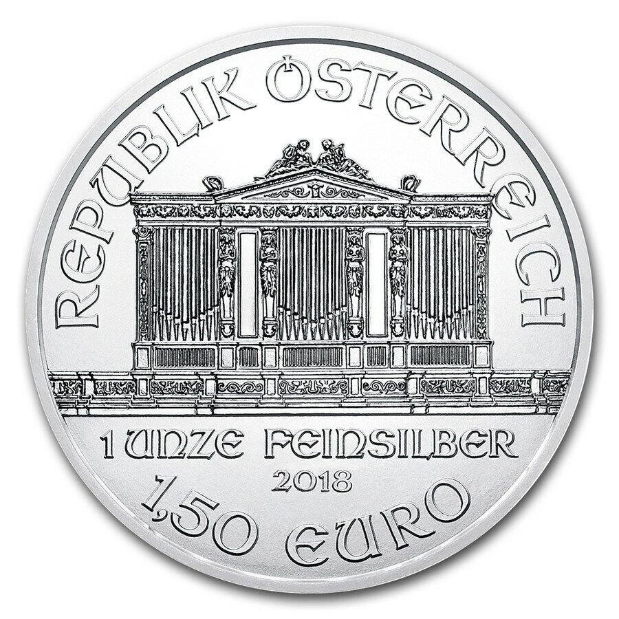 Austria / Austrian (2018) Vienna Philharmonic 1 OZ silver coin, Hobbies ...