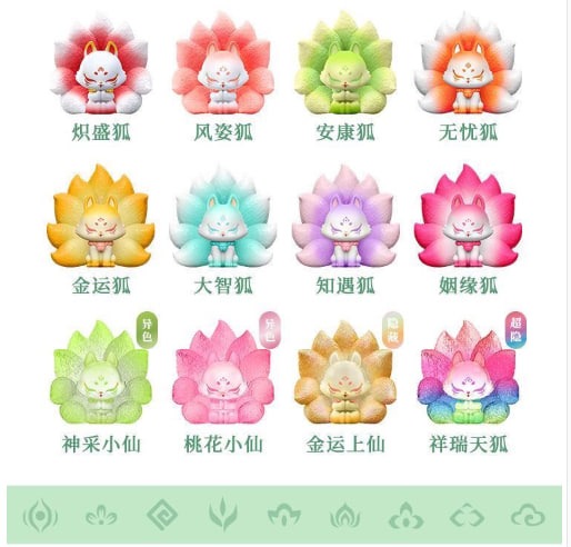 [Authentic] 9 Tailed Fox 2nd Gen Blind Box - Nine Tail Fox Mystery Box ...