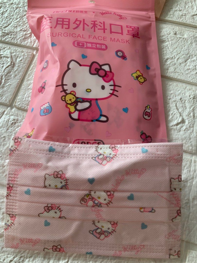 Authentic Sanrio 3D/flat disposable mask!! Gd quality and kids feel ...