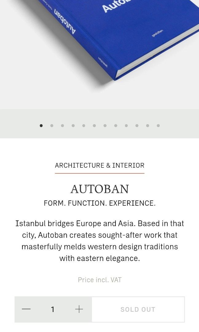 Autoban: Form Function Experience | Gestalt | Architecture Book ...