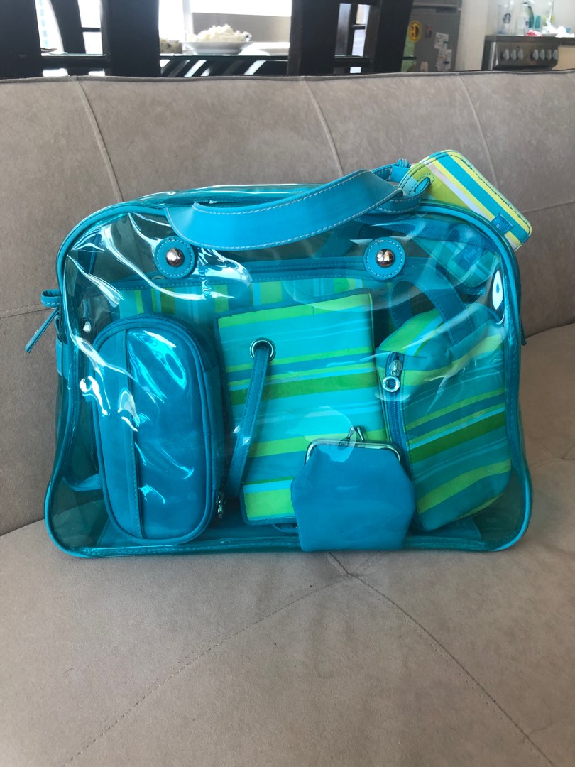 Beach Bag with inclusions - Sturdy PVC material, Women's Fashion, Bags ...