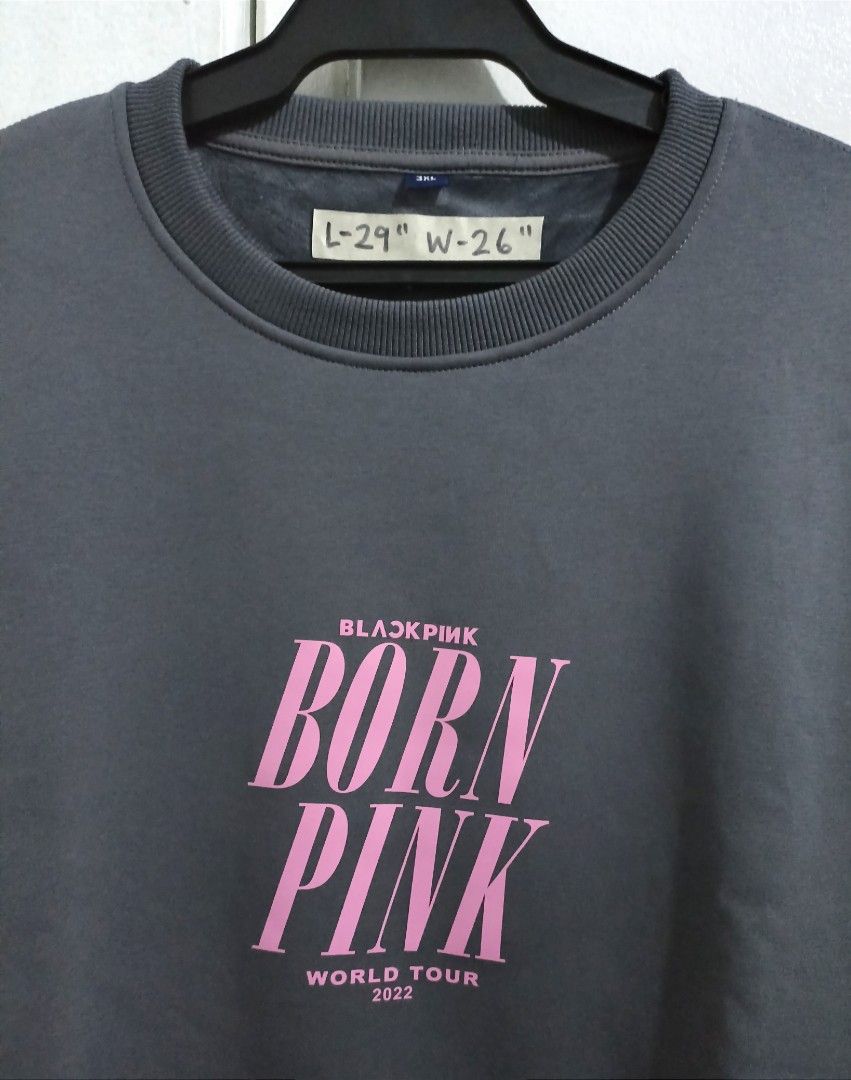 Born pink tour korean blackpink kpop pullover sweater, Men's Fashion ...