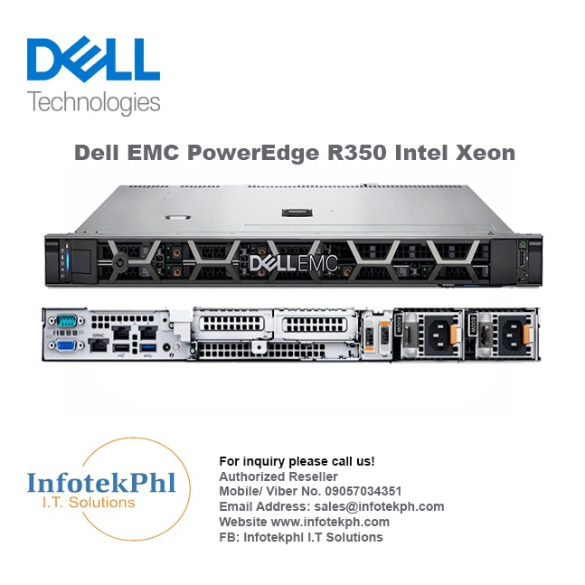 Brand New - Dell EMC PowerEdge R350 Intel Xeon E-2334 3.4GHz/16GB ...