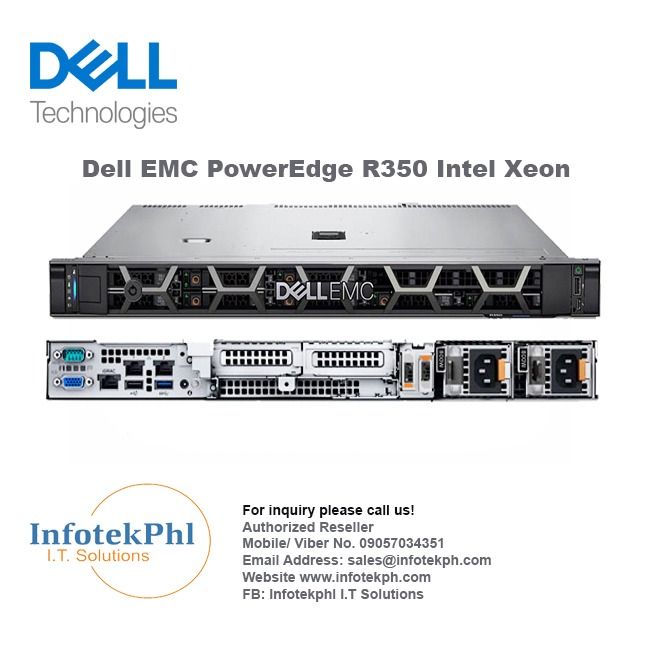Brand New - Dell EMC PowerEdge R350 Intel Xeon E-2334 3.4GHz/16GB ...