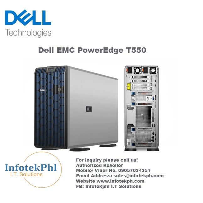 Brand New- Dell EMC PowerEdge T550 Intel Xeon Silver 4310 2.1G, 12C ...
