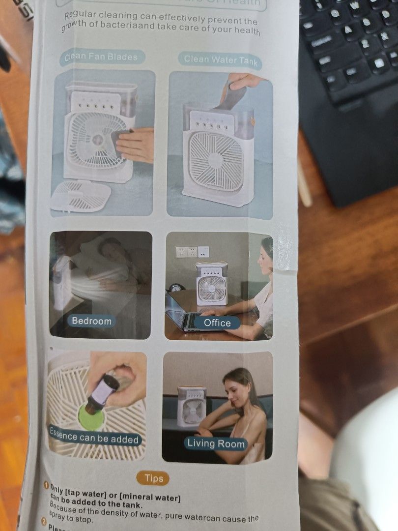 (From Korea) Mini Cooling Fan (Low Cost AirCon), TV & Home Appliances ...