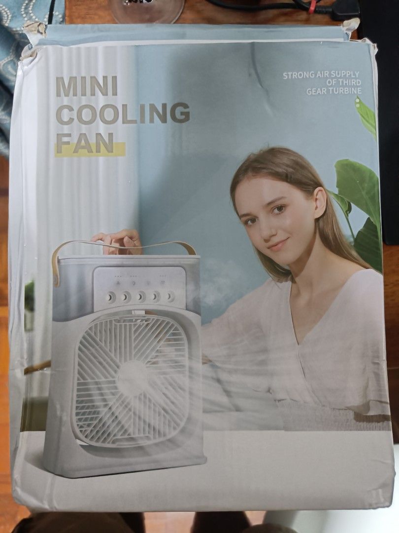 (From Korea) Mini Cooling Fan (Low Cost AirCon), TV & Home Appliances ...
