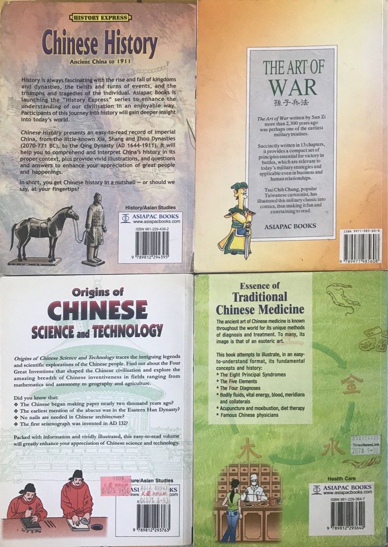 Bundle Sales : Asiapac Books : Chinese History, The Art of War, Origins ...