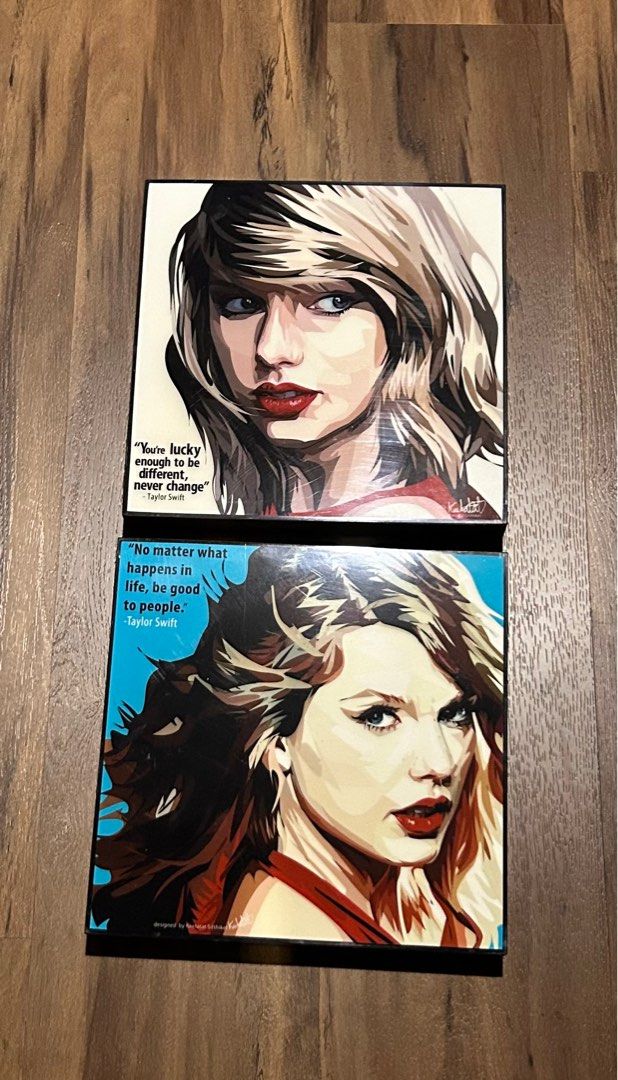 Bundle set of 2 posters of Taylor Swift - like new - wall mount or ...
