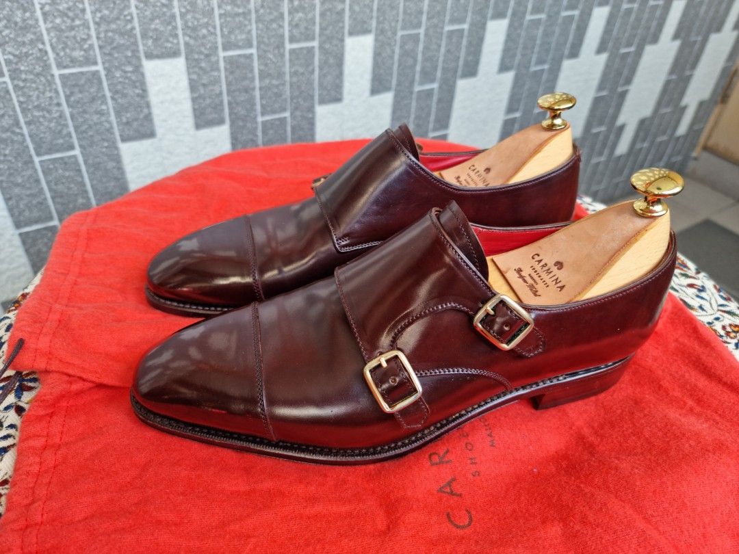 Carmina burgundy cordovan, Luxury, Sneakers & Footwear on Carousell