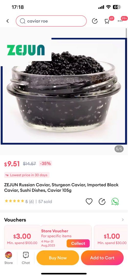 Caviar Roe (Russian Caviar), Food & Drinks, Packaged & Instant Food on ...