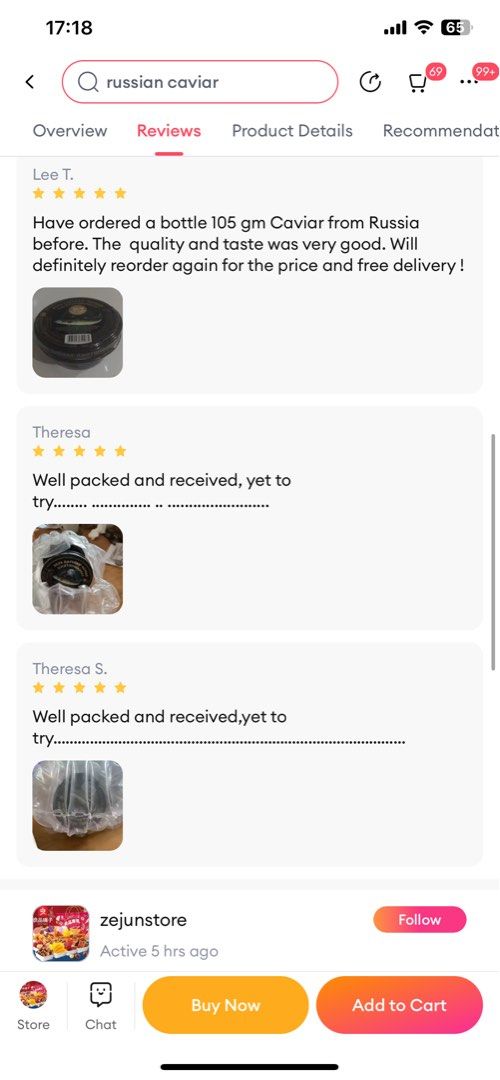 Caviar Roe (Russian Caviar), Food & Drinks, Packaged & Instant Food on ...