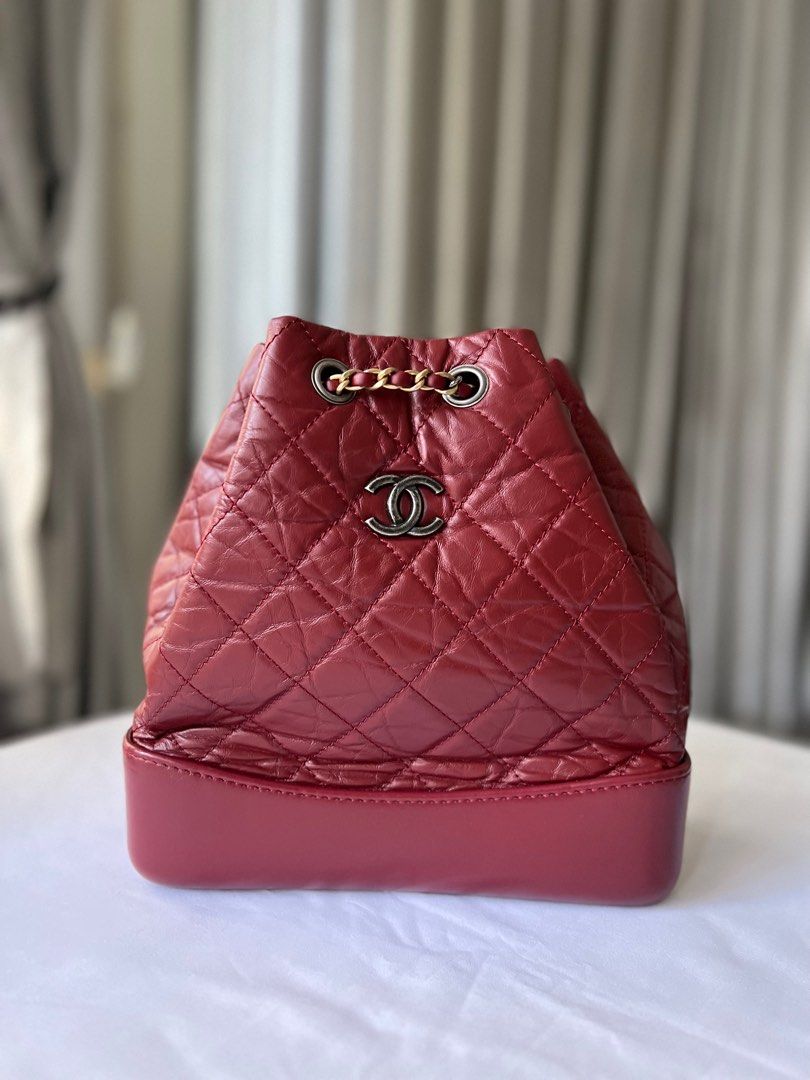 Chanel Gabrielle Backpack Maroon / Bordeaux, Luxury, Bags & Wallets on ...