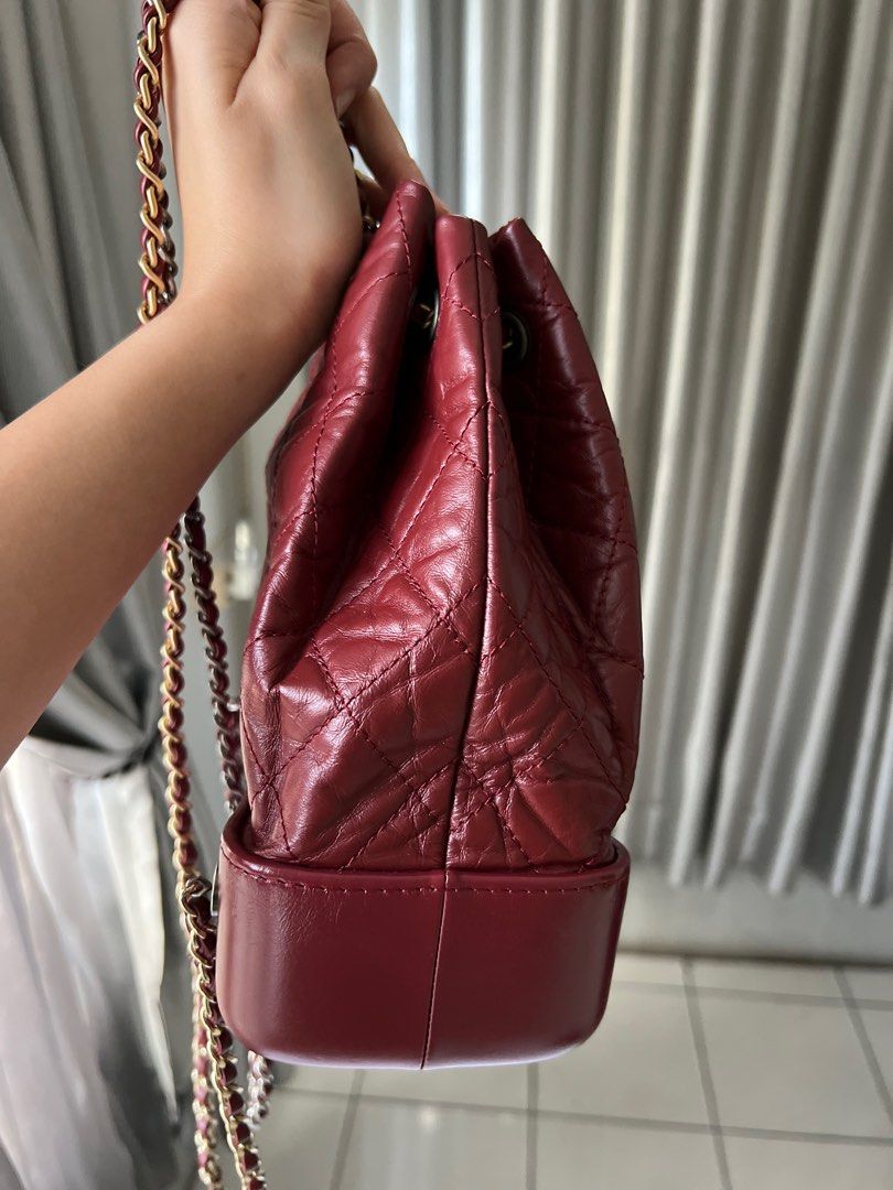 Chanel Gabrielle Backpack Maroon / Bordeaux, Luxury, Bags & Wallets on ...