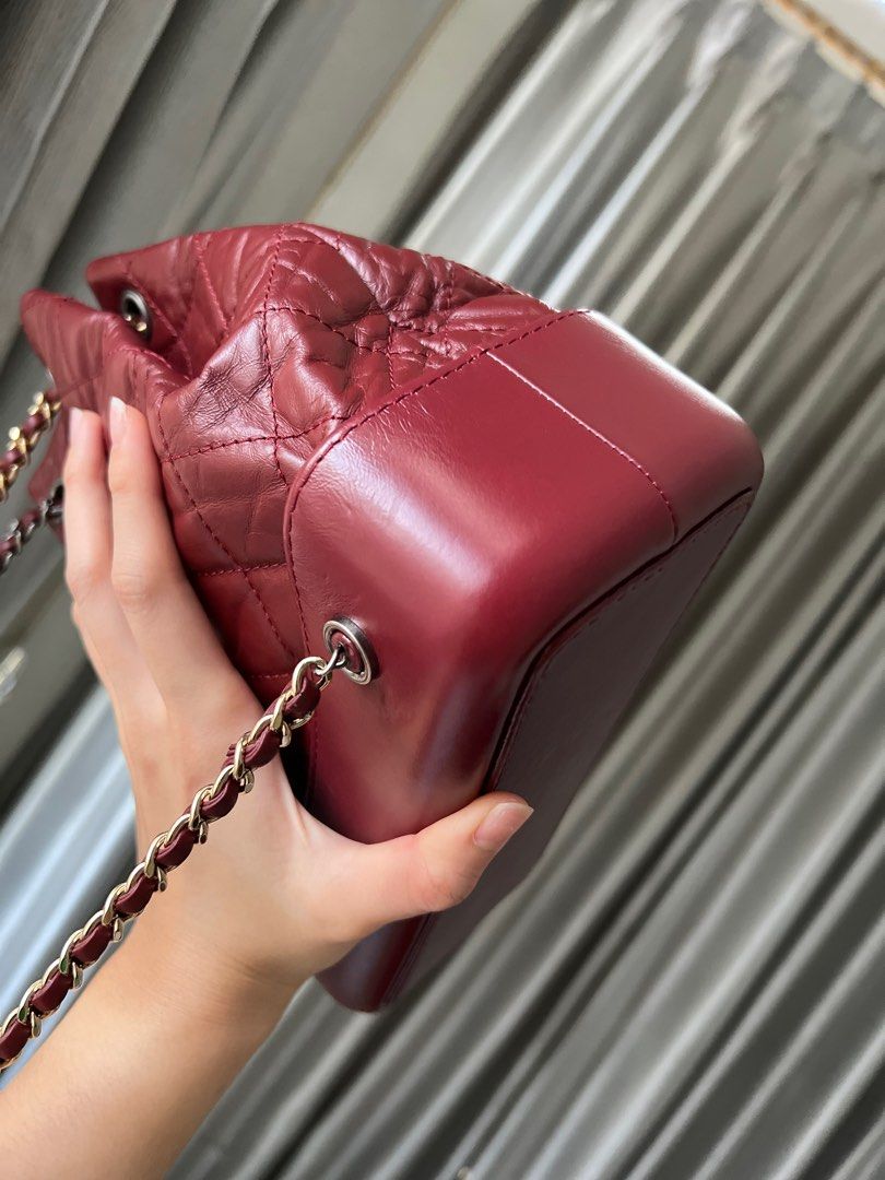 Chanel Gabrielle Backpack Maroon / Bordeaux, Luxury, Bags & Wallets on ...