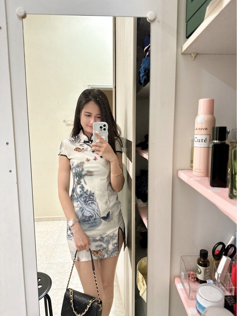 Chinese-style short qipao., Women's Fashion, Dresses & Sets, Dresses on ...