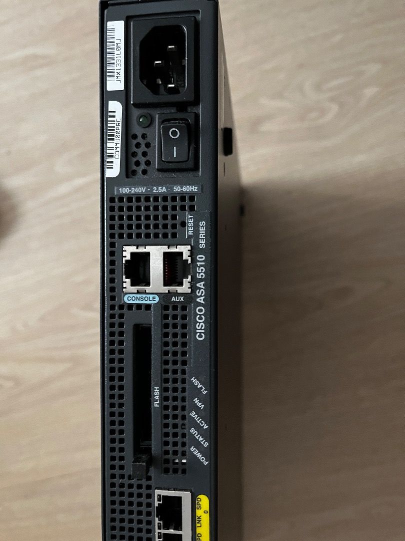 Cisco ASA5510-SEC-BUN-K9 Adaptive Security Firewall ASA5510-BUN-K9 ...