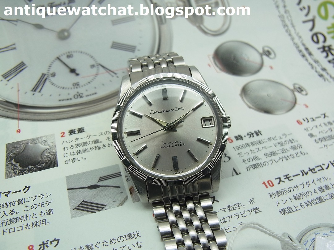 CITIZEN HOMER DATE PARA WATER 17 JEWELS HAND WINDING 1968's, Men's ...