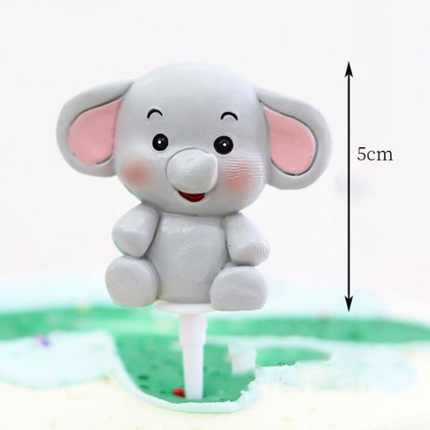 (Clay topper) DInosaur Safari animal figurine cake topper in lion ...