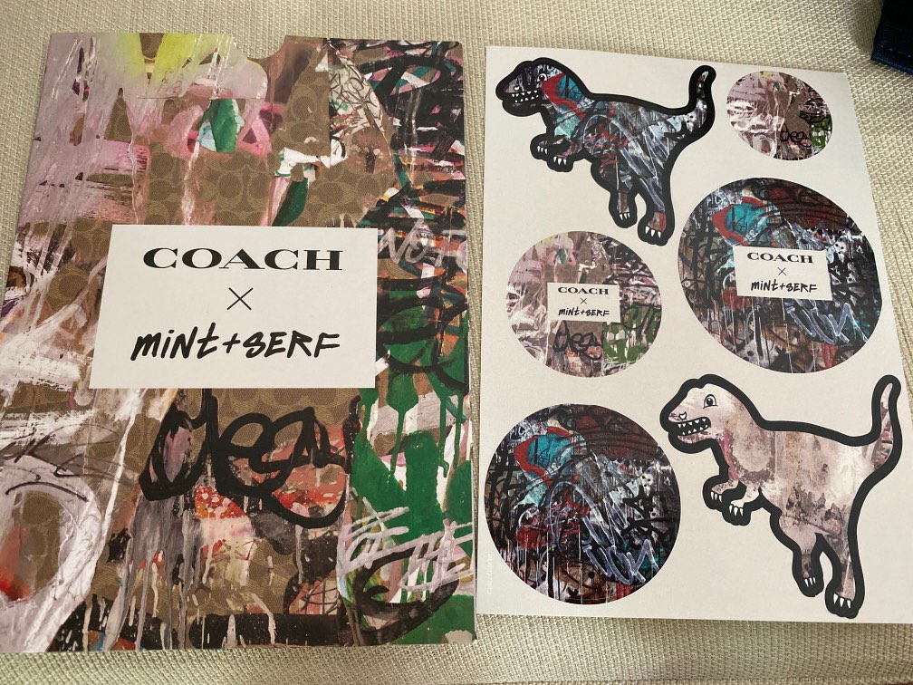 Coach x mint + serf stickers, Hobbies & Toys, Stationery & Craft ...