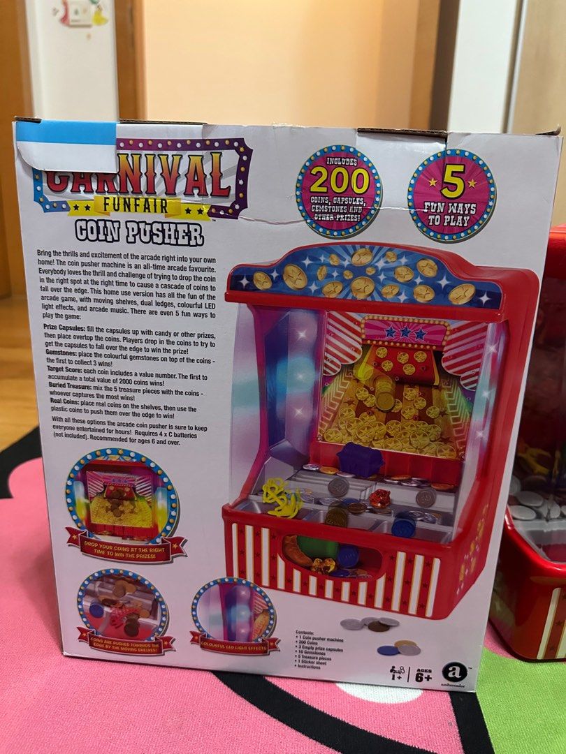 Coin pusher Carnival kids toy with box, Hobbies & Toys, Toys & Games on ...