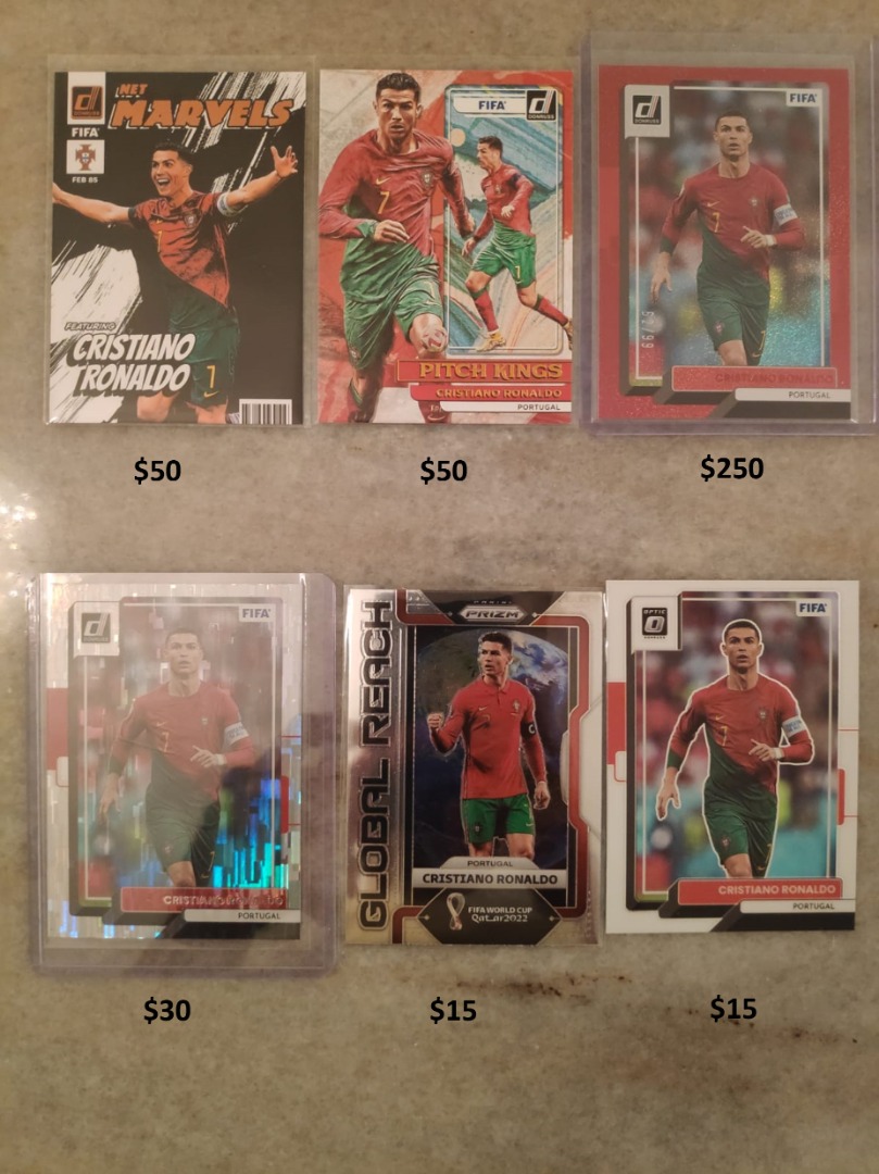 CRISTIANO RONALDO CR7 AUTHENTIC SOCCER CARDS PANINI, Hobbies & Toys ...