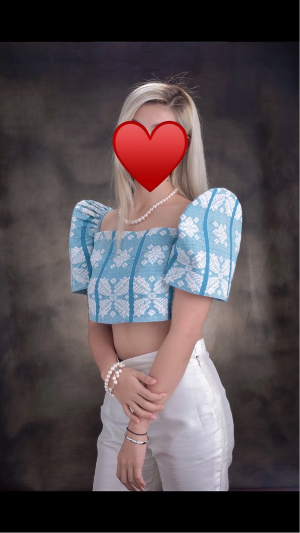 Cropped top filipiniana on Carousell